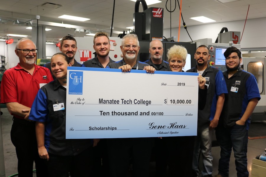 Haas Awards Manatee Tech College $10K for Machining Students - SRQ ...